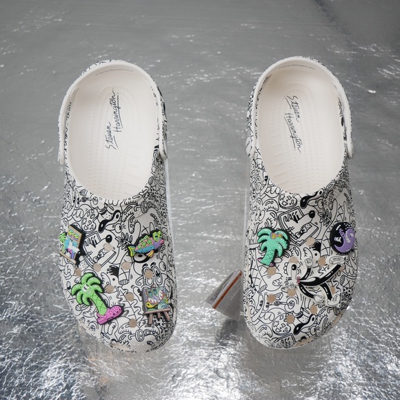 CROCS | Shoes | Crocs Classic Clog Steven Harrington Collage Art ...